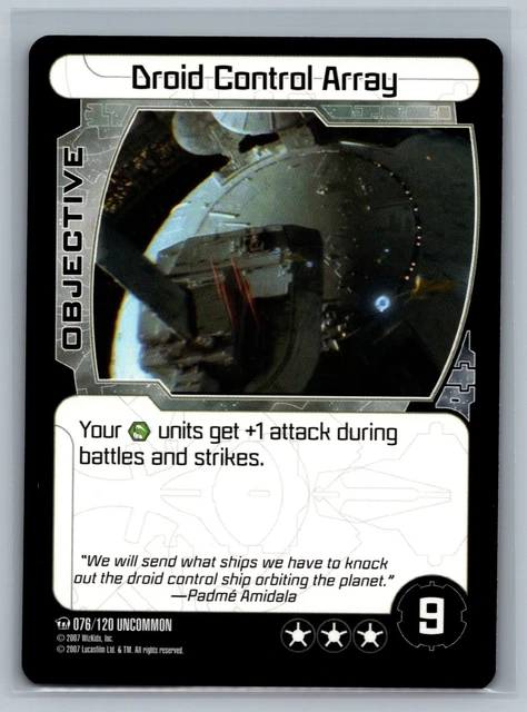 STAR WARS POCKETMODEL TCG Droid Control Array #076/120 CCG Ground ...