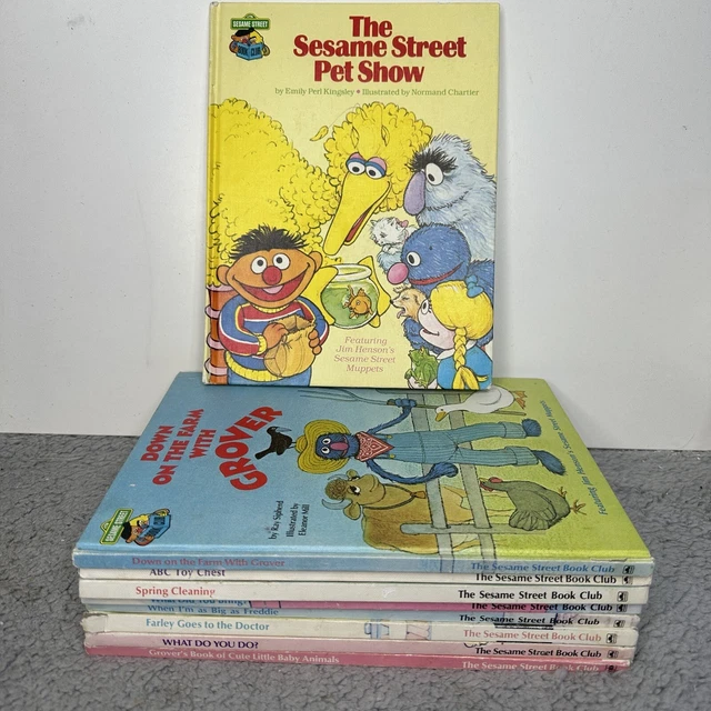 VINTAGE THE SESAME Street Book Club Book Bundle Of 9 (Hardcover, 1980 ...