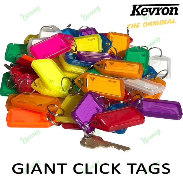 KEVRON LQQK GIANT Key Tags Key Labels Assorted Fobs Card ID Car Dealers ...