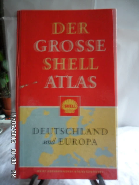 GUIDA &DER GROSSE SHELL ATLAS" anno '64/'65 ORIGINALE NON RISTAMPA DA ...