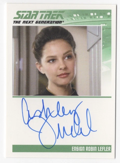 ASHLEY JUDD NEL ruolo di Robin Lefler STAR TREK carta autografa ...