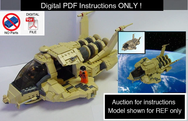 CUSTOM FOR LEGO MOC Battlestar Galactica RECON Raptor (PDF Instructions ...