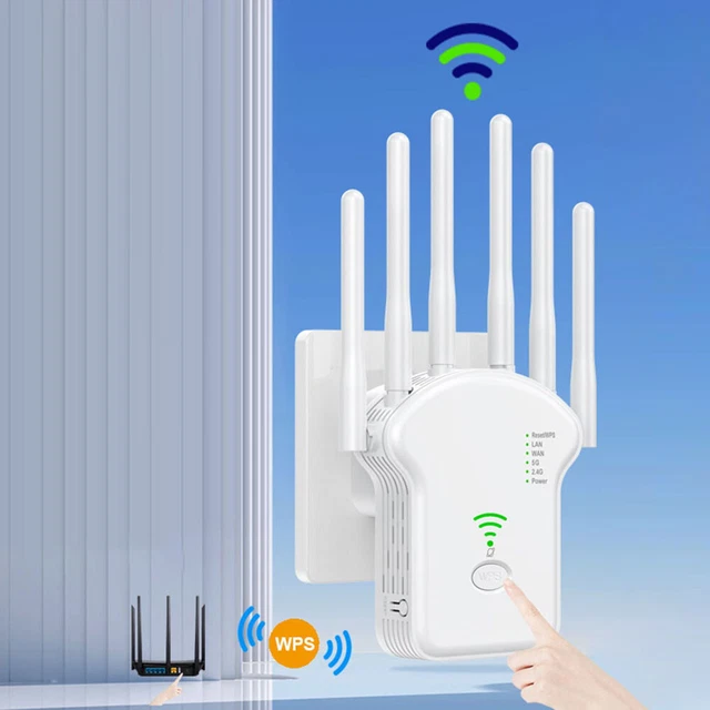 300MBPS/1200MBPS WIFI EXTENDER Dual-Band 2.4G 5G WiFi Boosters for Home ...