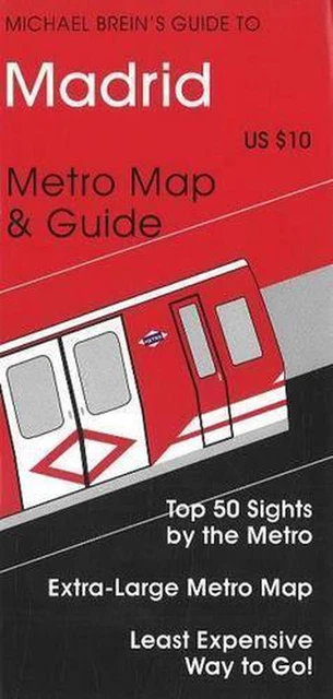 MADRID: METRO MAP & Guide by Michael Brein Folded Book £12.49 - PicClick UK