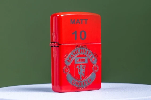 MANCHESTER UNITED FOOTBALL Club Fan Custom Refillable Kerosene ...