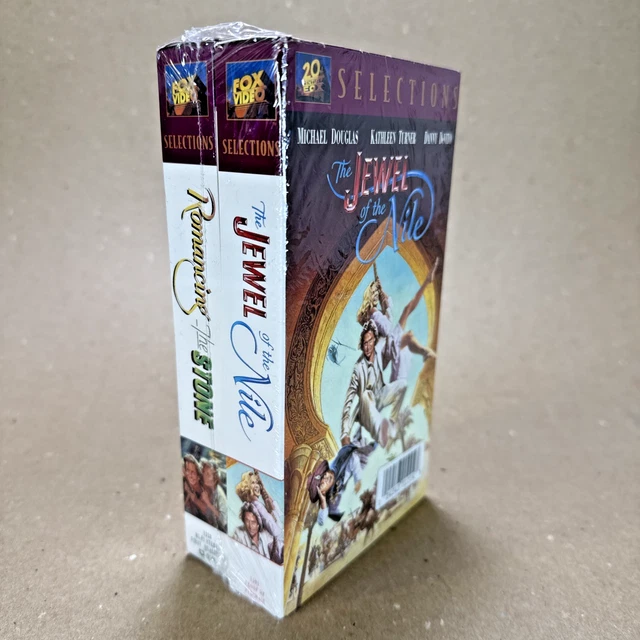 ROMANCING THE STONE & The Jewel of the Nile VHS Blockbuster Video Value ...