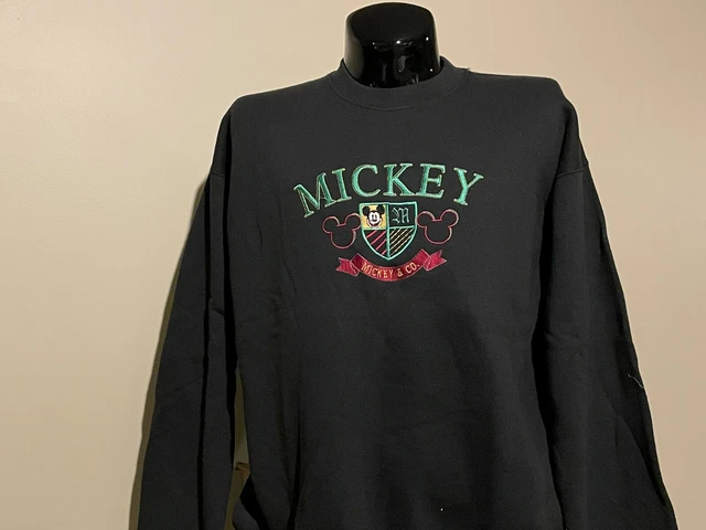 VINTAGE MICKEY MOUSE 90s MICKEY & CO crew neck sweashirt XL Walt Disney ...