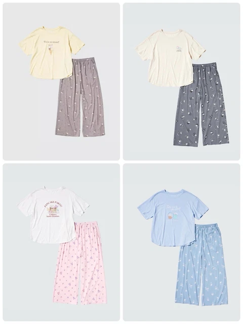 UNIQLO CHIIKAWA × Sanrio Characters Sweets Collection Lounge Set NEW ...