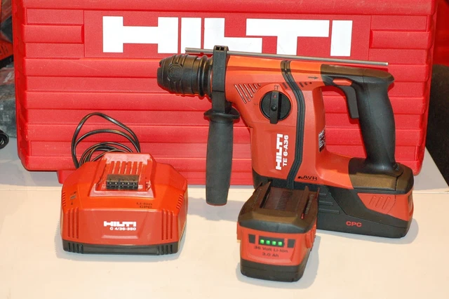 HILTI-TE6-A36 LI-ION AKKU-BOHRHAMMER+KOFFER+2XAKKU+LADESTATION+GARANTIE+RECHNUNG EUR 445,00 ...