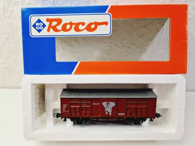 ROCO H0 GEDECKTER Güterwagen JUMBO TOP/OVP X182 EUR 9,99 - PicClick DE