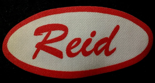 REID VINTAGE 1960S Cursive Name Patch Uniform Shirt Iron On RARE VHTF ...