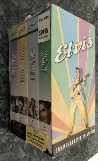 4 ELVIS PRESLEY VHS MOVIES SEALED Elvis collection Commemorative Vol 1 ...
