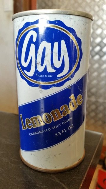 RARE VINTAGE GAY lemonade soft drink tin can lol EUR 87,97 - PicClick FR