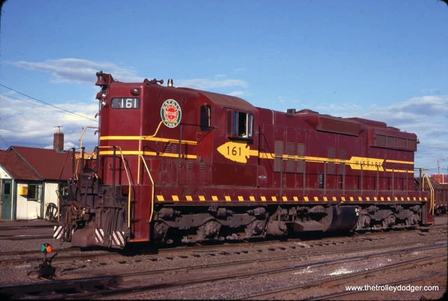 DM&IR DULUTH EMD SD-9 Diesel Loco #161 1980 35 mm diapositive originale Kodachrome EUR 4,61 ...