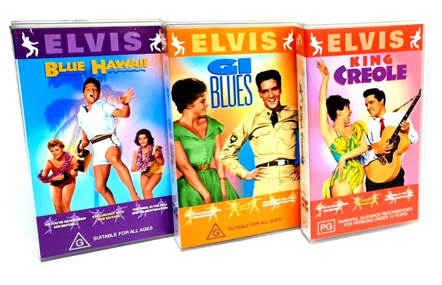 ELVIS PRESLEY 1989 CIC PAL VHS Video Collection Blue Hawaii-GI Blues ...