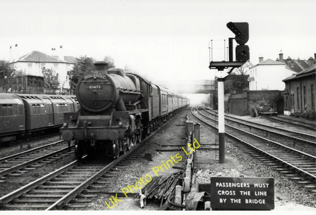 RAILWAY PHOTO EX LMS Jubilee 45672 passenger train unknown location ...