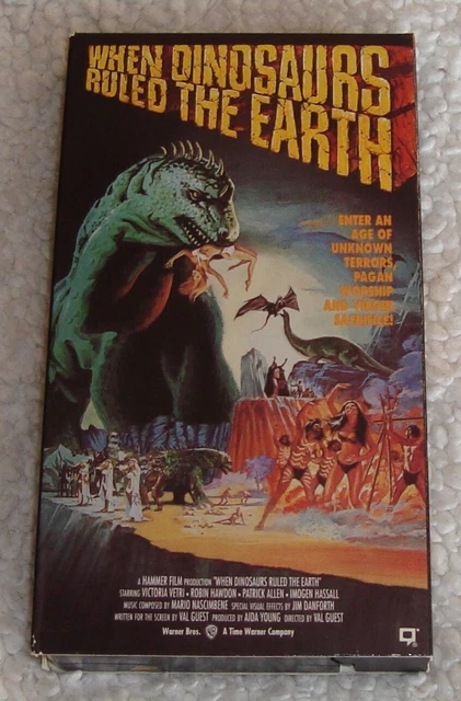 WHEN DINOSAURS RULED THE EARTH (vhs,1991,english, hi-fi) tested $20.00 ...