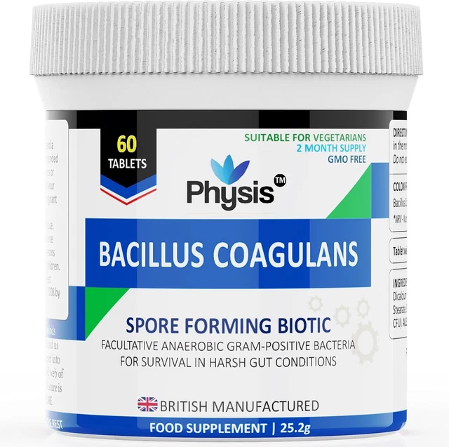 PHYSIS BACILLUS COAGULANS Probiotics | 60 Tablets - 2 Month Supply ...