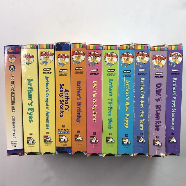 (LOT OF 11) ARTHUR VHS Tapes Animated PBS Kids Show Family Marc Brown ...