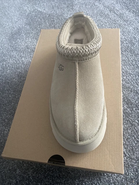 PANTOFOLE PLATEAU UGG TAZZ semi di senape sabbia taglia UK4 EUR 220,35 - PicClick IT