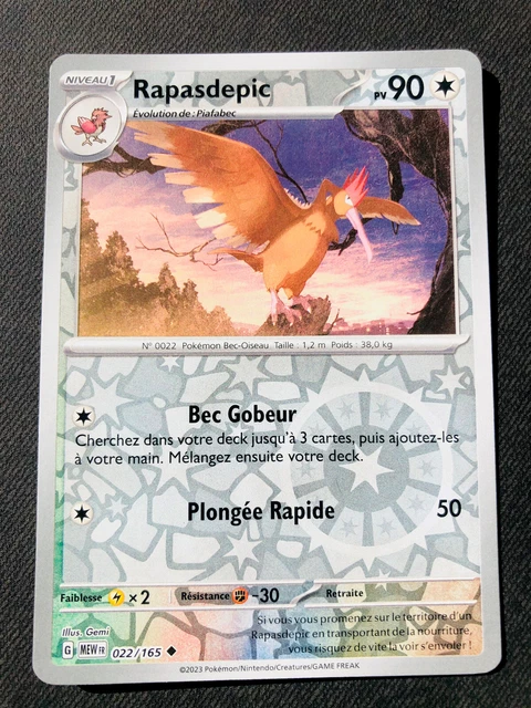 CARTE POKÉMON RAPASDEPIC 022/165 Reverse EV3.5 Mew Pokemon 151 Mint Neuf EUR 2,60 - PicClick FR