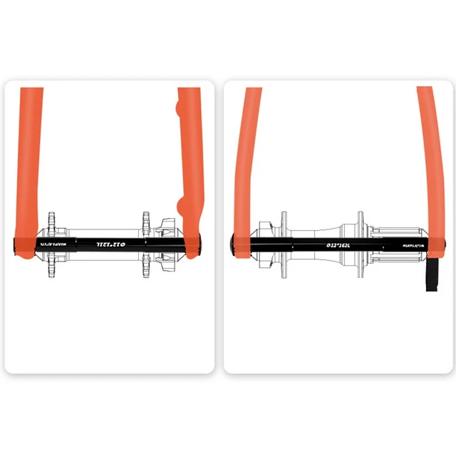 ROBUST DESIGN MOUNTAIN Bike Front and Rear Fast Release Thru Axle ...