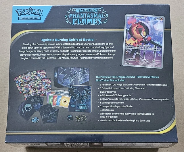 POKEMON MEGA EVOLUTION Phantasmal Flames Elite Trainer Box (ETB ...