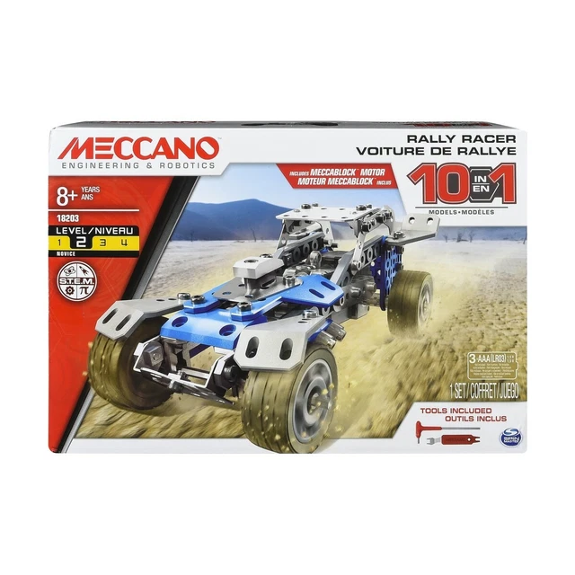 MECCANO 10 Model Motorized Rally Racer Level 2 8+ Years $73.40 ...