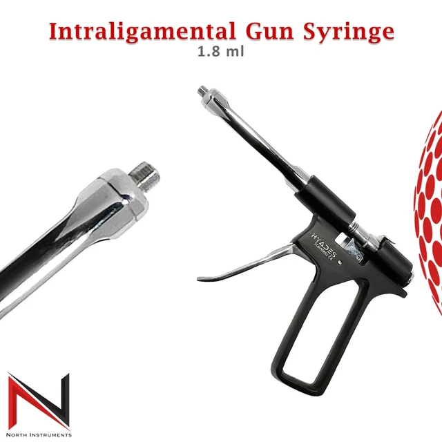 DENTAL ANESTHETIC INTRALIGAMENTAL Gun Syringe Pistol Injection 1.8ml ...