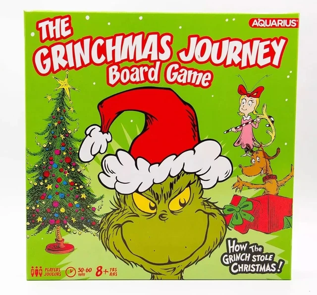 THE GRINCH DR. SEUSS Christmas Family Board Game The Grinchmas Journey ...