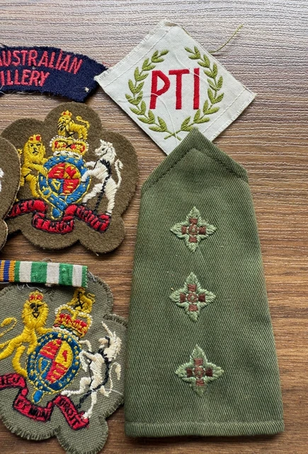 AUSTRALIAN ARMY VIETNAM War era Uniform Badge Group w Medal Ribbons ...