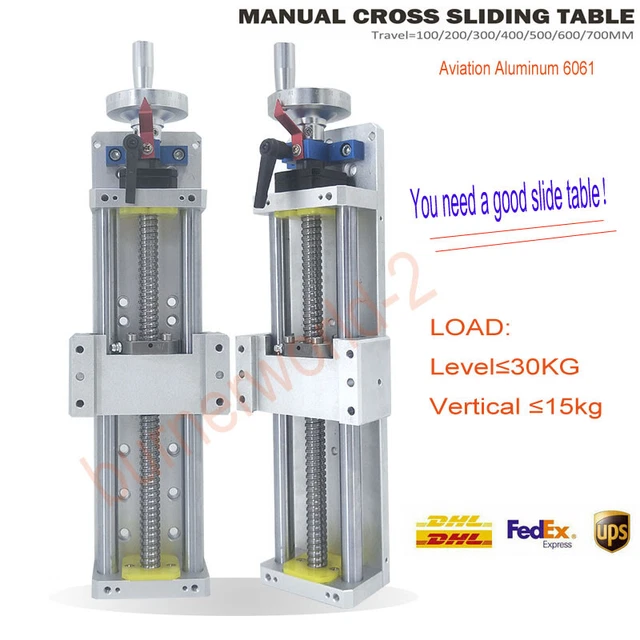 CNC CROSS SLIDE Linear Rail Module Sliding Table SFU1605 Ballscrew ...