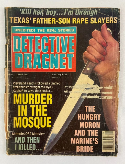 DETECTIVE DRAGNET MAGAZINE, June 1993, Vintage True Crime Stories, Pulp ...