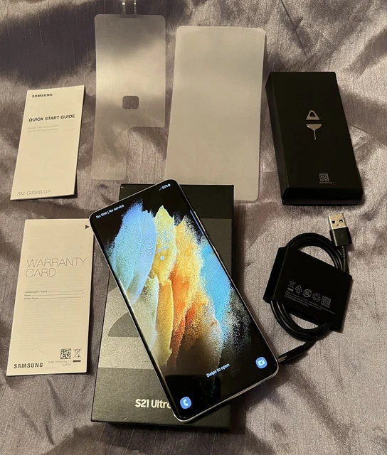 SAMSUNG GALAXY S21 Ultra 5G SM-G998B/DS-128GB-Phantom Silver (Unlocked)With Box £370.00 ...