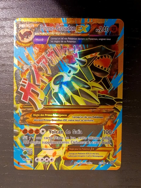 CARTE POKÉMON XY Origines Antiques : Primo-Groudon EX shiny 97/98 FR ...