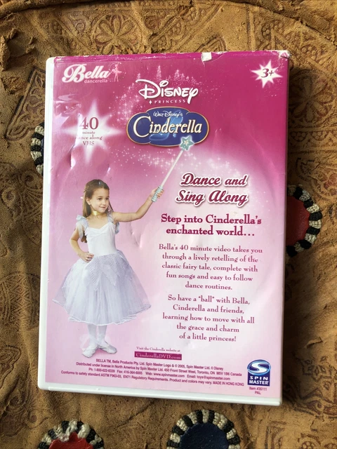 DISNEY BELLA DANCERELLA Cinderella dance and sing along dvd Rare DVD ...