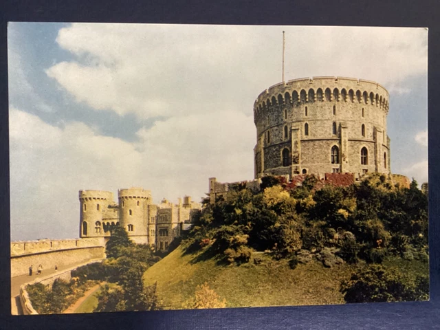 POSTCARD WINDSOR CASTLE, Berks Round tower Keep J Arthur Dixon A134 $4. ...
