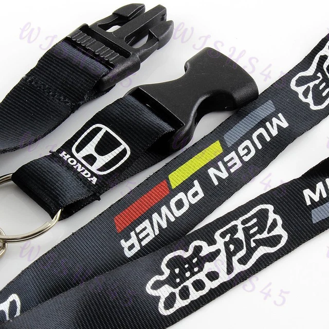QUICK RELEASE KEYCHAIN Lanyard JDM Mugen Black Key chain Strap for ...