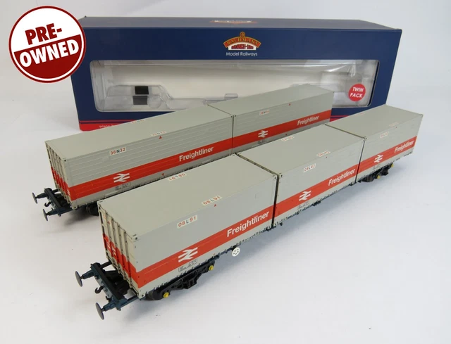 OO GAUGE BACHMANN 38-625 FGA Freightliner Wagons BR Blue With ISO ...