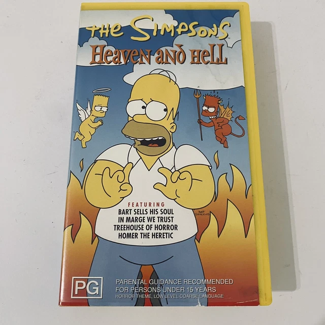 THE SIMPSONS VHS Video The Simpsons Heaven and Hell (VHS, 2000) Cartoon ...