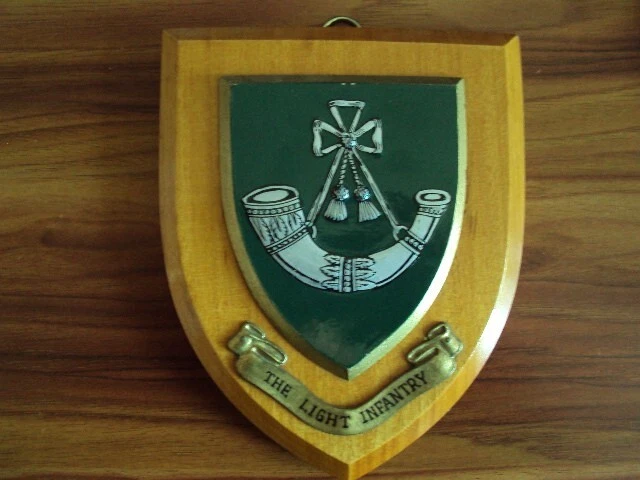 VINTAGE MILITARY LIGHT Infantry Crest Wall Plaque !! £5.00 - PicClick UK
