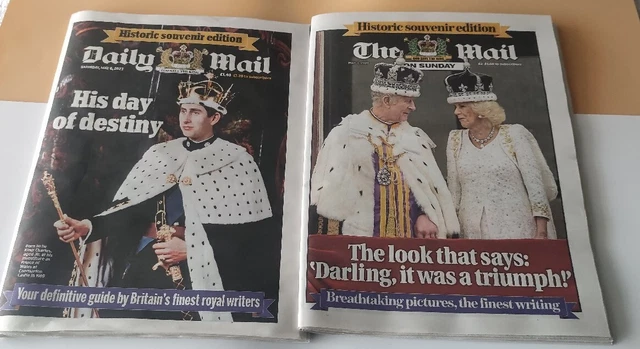 KING CHARLES III DAILY MAIL NEWSPAPER Souvenir Edition 6/7th May 2023 ...