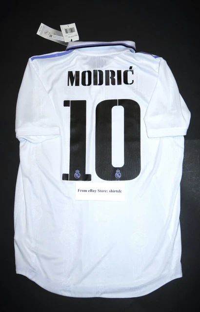 2022-2023 AUTHENTIC ADIDAS Real Madrid Luka Modric Home Kit Jersey ...