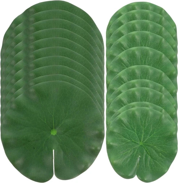 20PCS SIMULATED LOTUS Leaf, Floating Lily Pads, Realistic Lily Pads ...