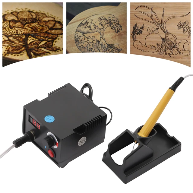 WOOD BURNING PEN Tool Multifunction Craft Pyrography Machine Burner Set ...