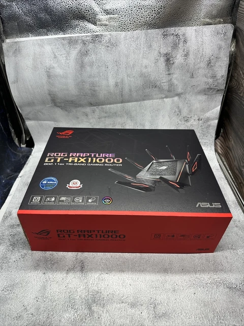 Asus Gt Ax11000 Pro Rog Rapture Tri Band Gaming Router Black Used 392