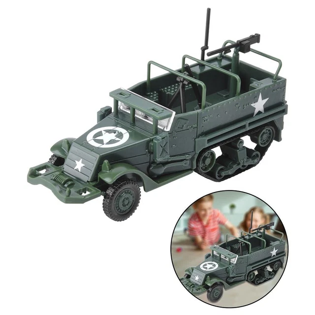 1:72 HALF TRACK Gepanzertes Spielzeug Spielzeug DIY Static Display ...