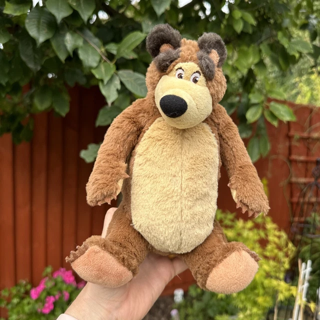 MASHA MASHA THE BEAR bear brown soft toy PLUSH 9" £8.57 - PicClick UK