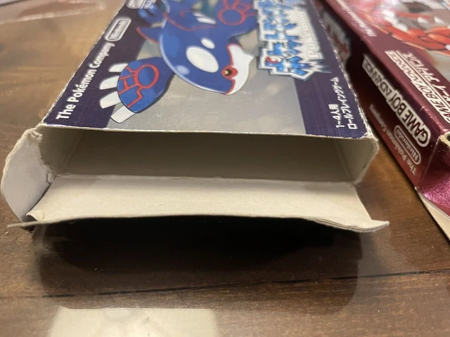 POKÉMON SAPPHIRE RUBY GBA Game Boy Advance Nintendo version boîte ...