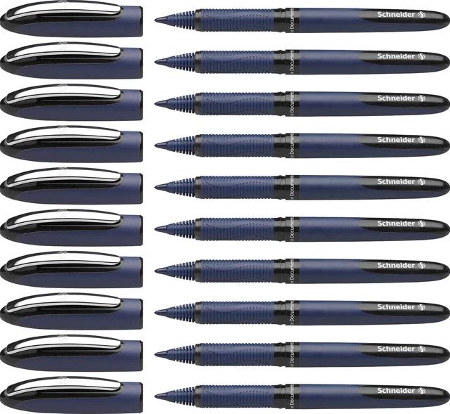 SCHNEIDER ONE BUSINESS Non-Retractable Ballpoint Pens with Liquid Ink ...